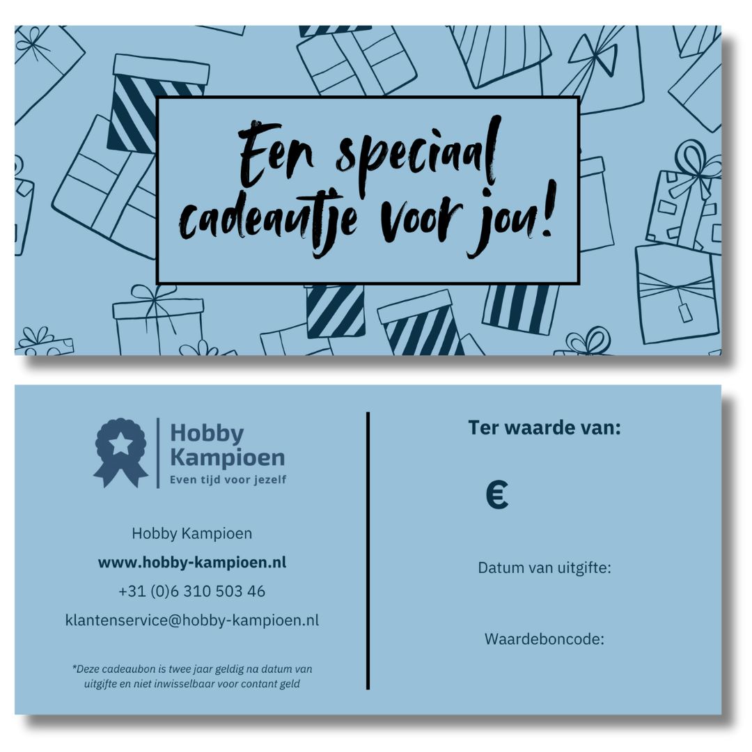 Bestel nu de Hobby Kampioen Cadeaubon t.w.v. € 100,-